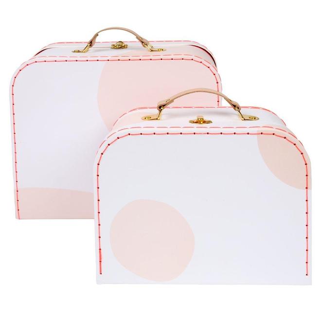 Pink Dot Suitcase | Rail & Anchor