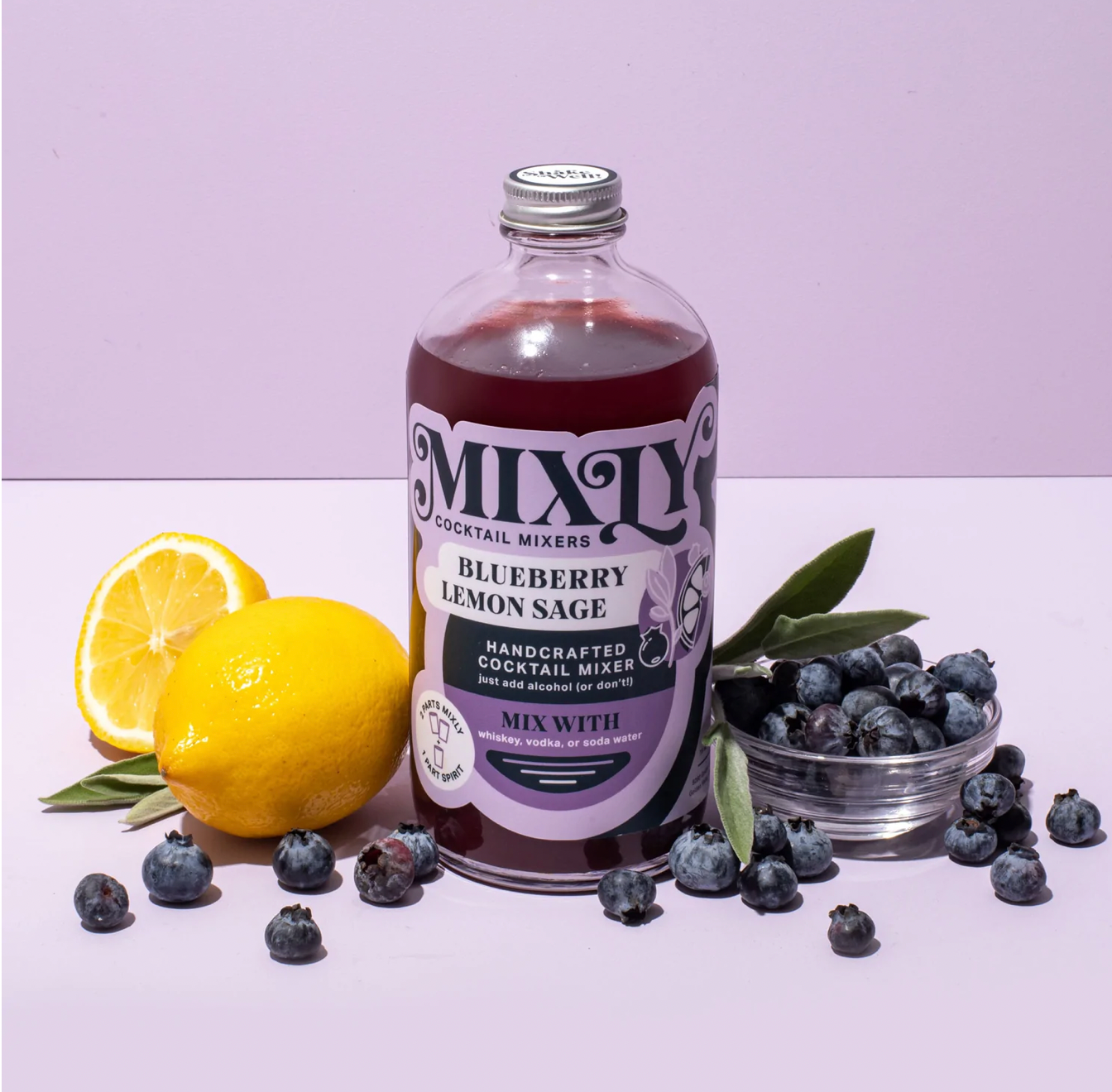 Blueberry Lemon Sage Mixer | Rail & Anchor