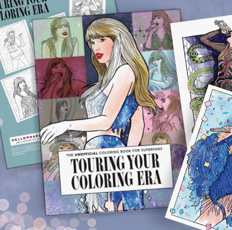 Taylor Swift Eras Coloring Book | Rail & Anchor